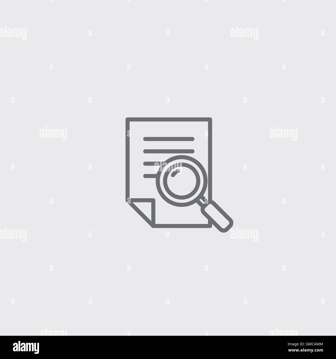 document icon of grey outline for webpage Stock Vector Image & Art - Alamy