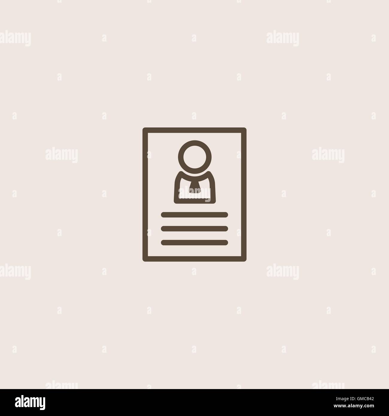 Folder icon brown outline illustration hi-res stock photography and ...