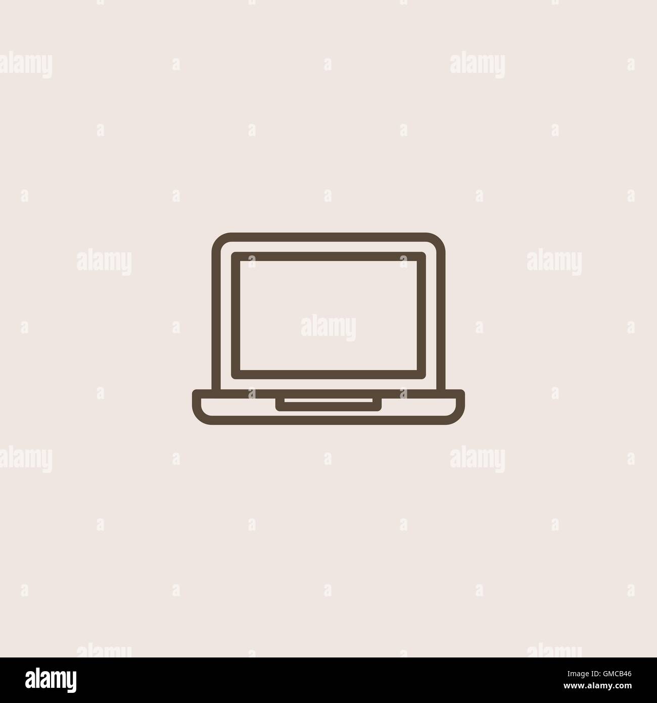 Laptop webpage Stock Vector Images - Alamy