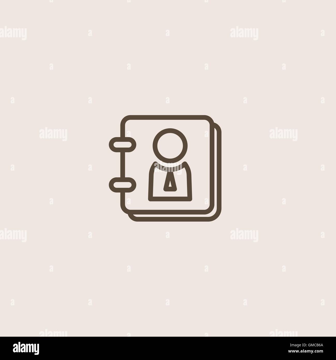 Folder icon brown outline illustration hi-res stock photography and ...