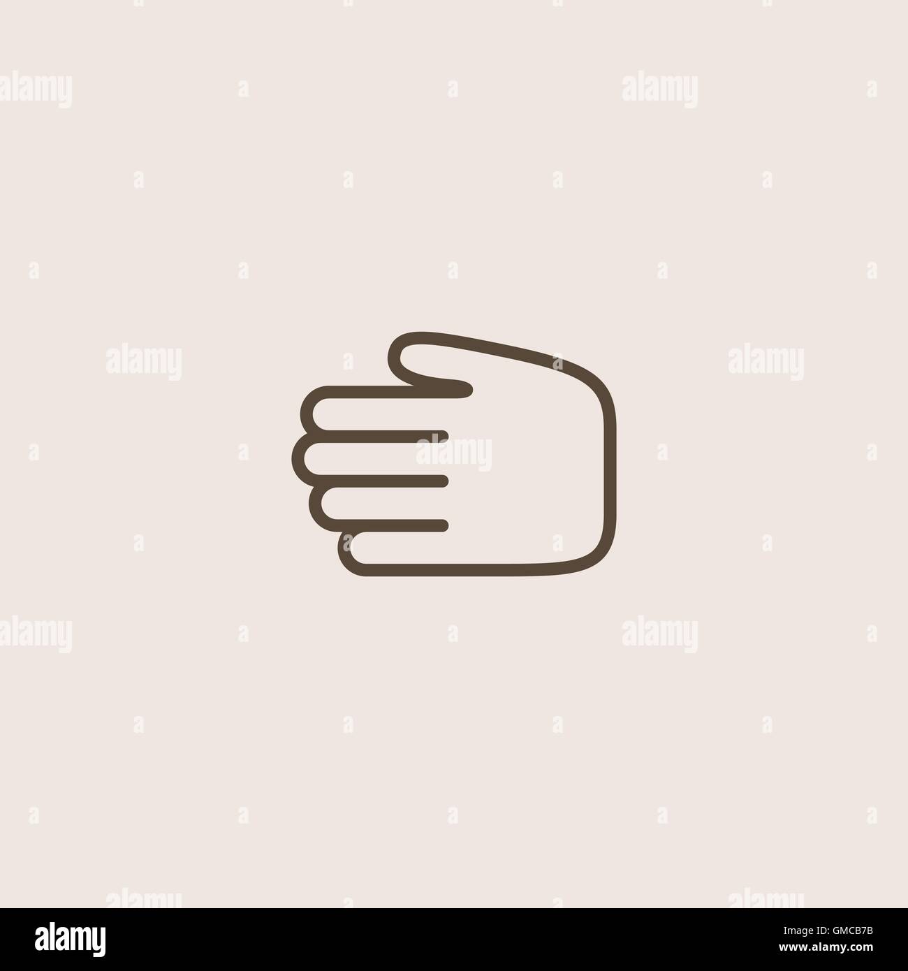 Hand shake outline Stock Vector Images - Alamy