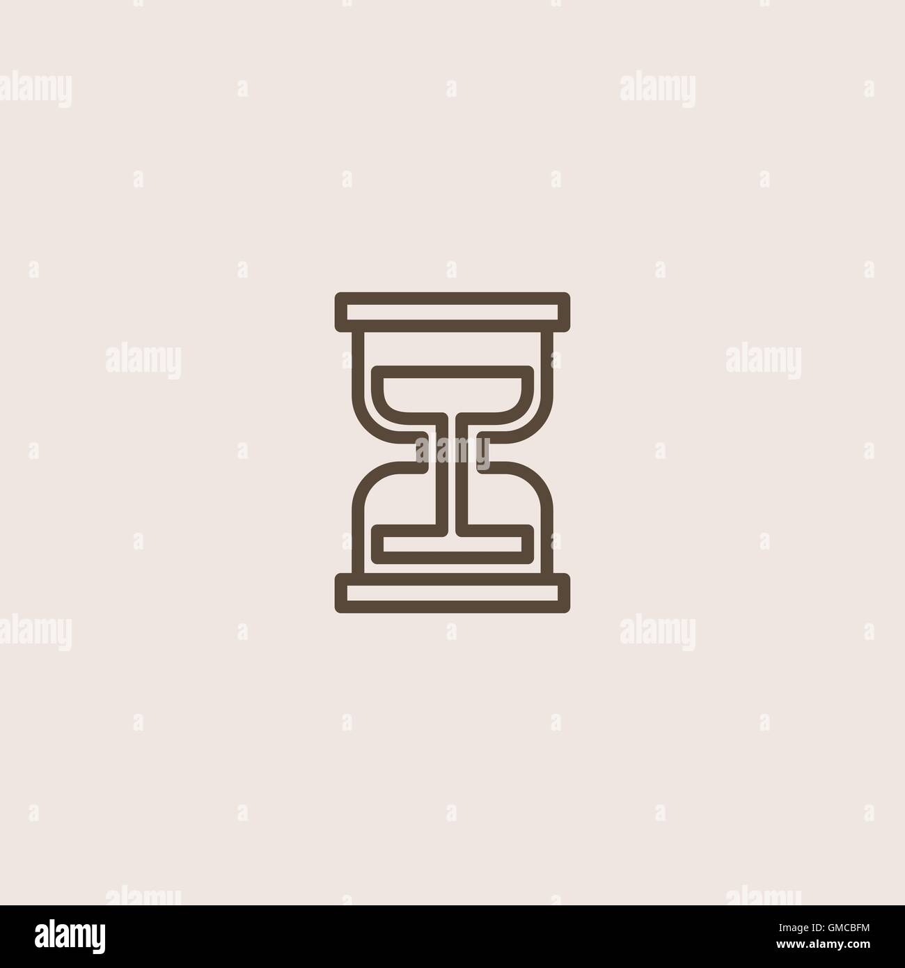 loading icon of brown outline for illustration Stock Vector Image & Art ...