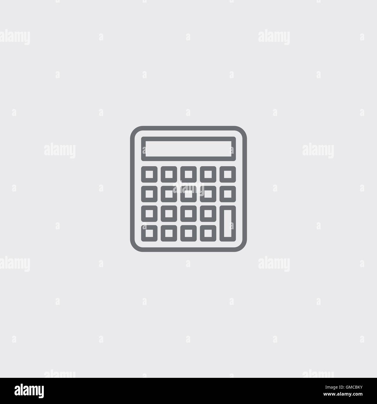 Calculator cartoon grey illustration hi-res stock photography and ...