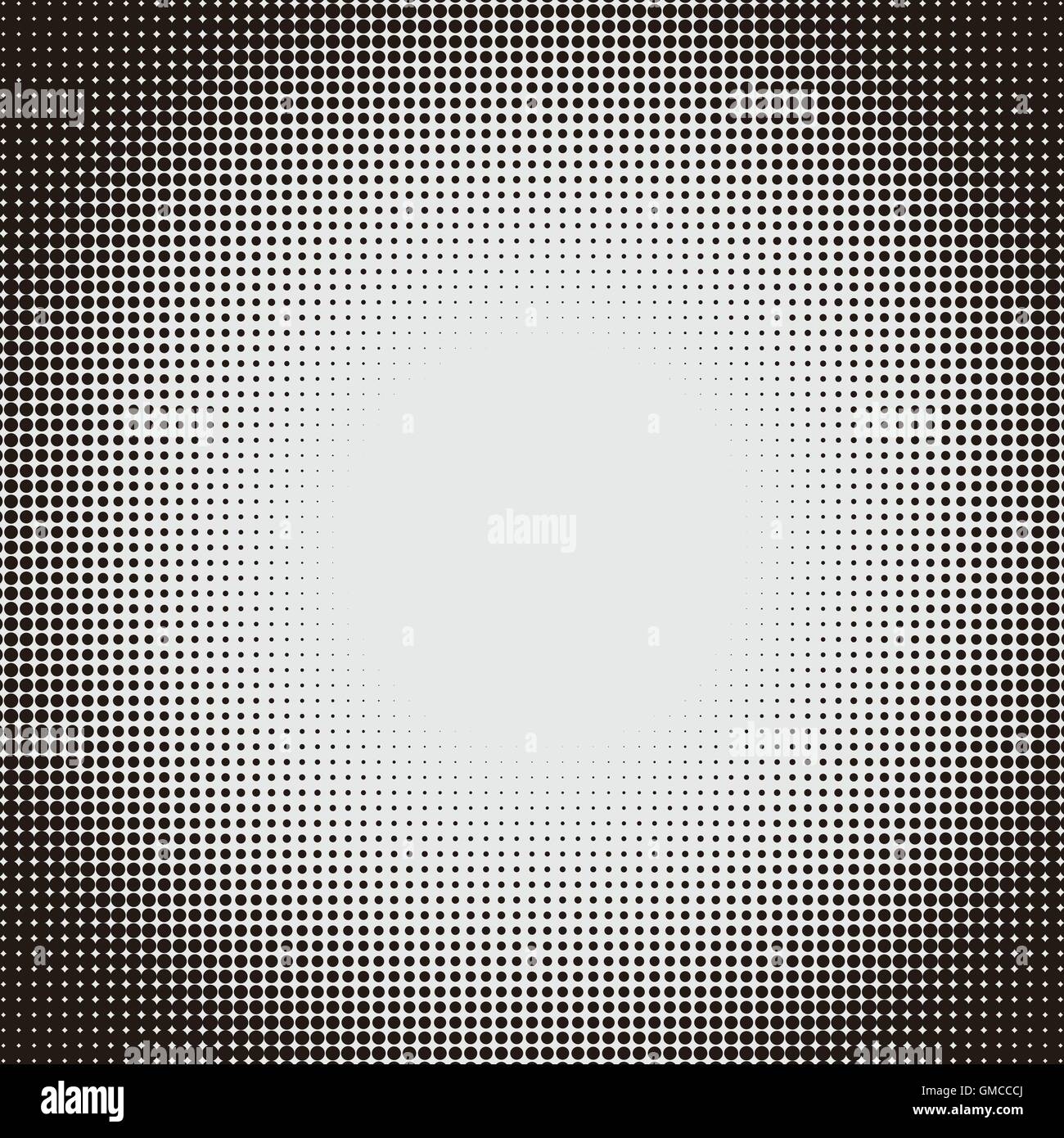 Mysterious pattern design with circular dotted halftone element Stock ...