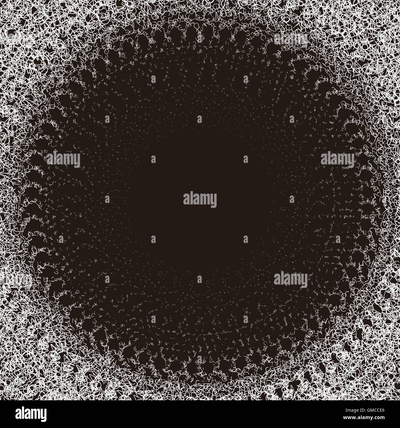 Mysterious pattern design with circular dotted halftone element Stock ...