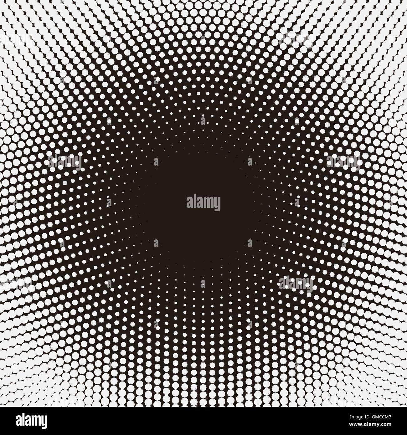 Mysterious pattern design with radiation circular dotted halftone ...