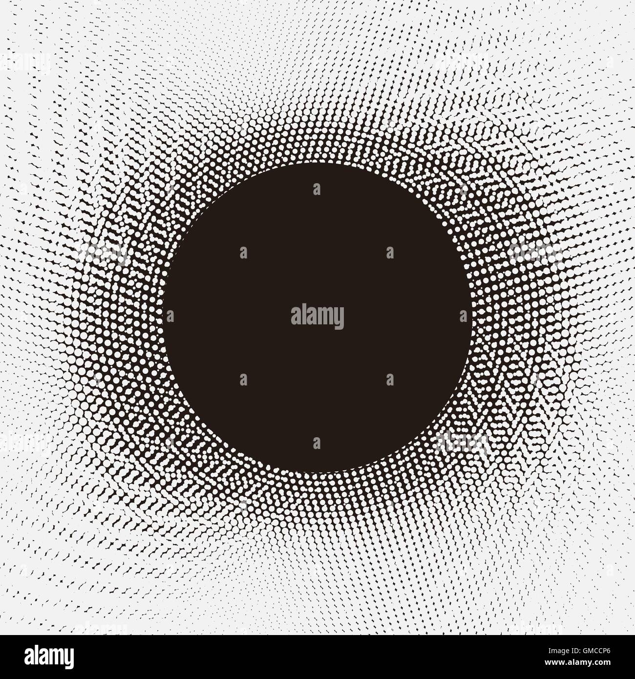 Mysterious pattern design with radiation circular dotted halftone ...