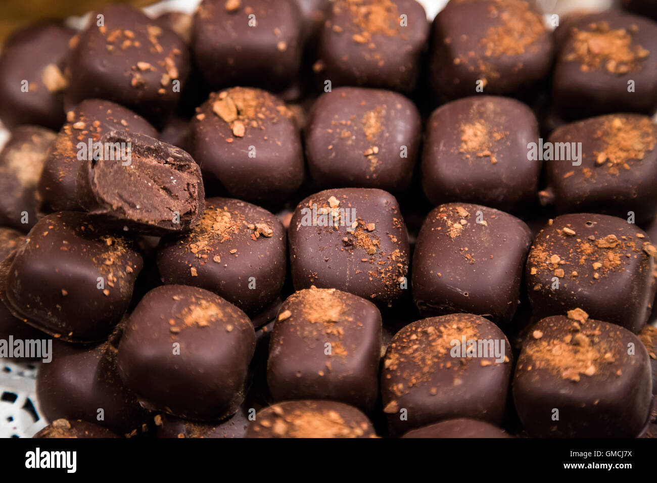 Set many different chocolate hi-res stock photography and images - Alamy