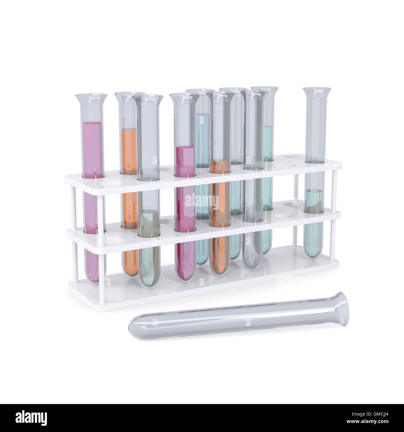 Colorful test tubes 3d hi-res stock photography and images - Alamy