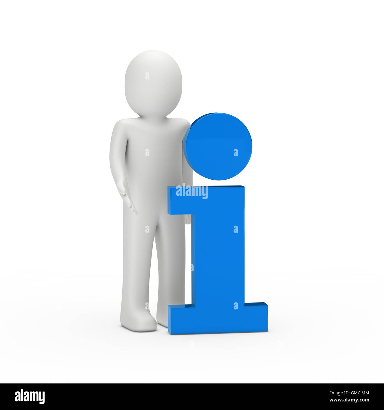 3d man info Stock Photo - Alamy