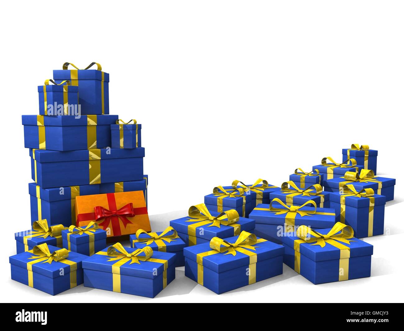 3d gift boxes hi-res stock photography and images - Alamy