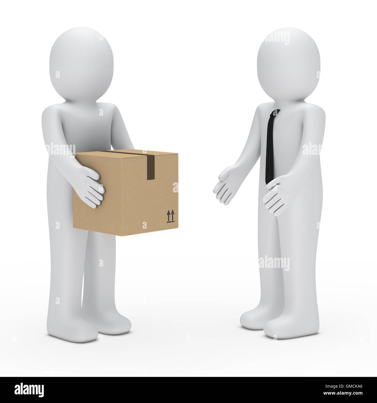 3d man pack business Stock Photo - Alamy
