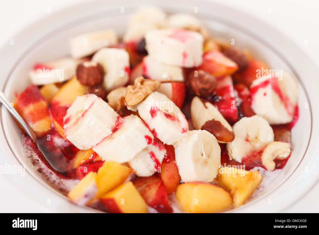 fresh muesli with fruits Stock Photo - Alamy