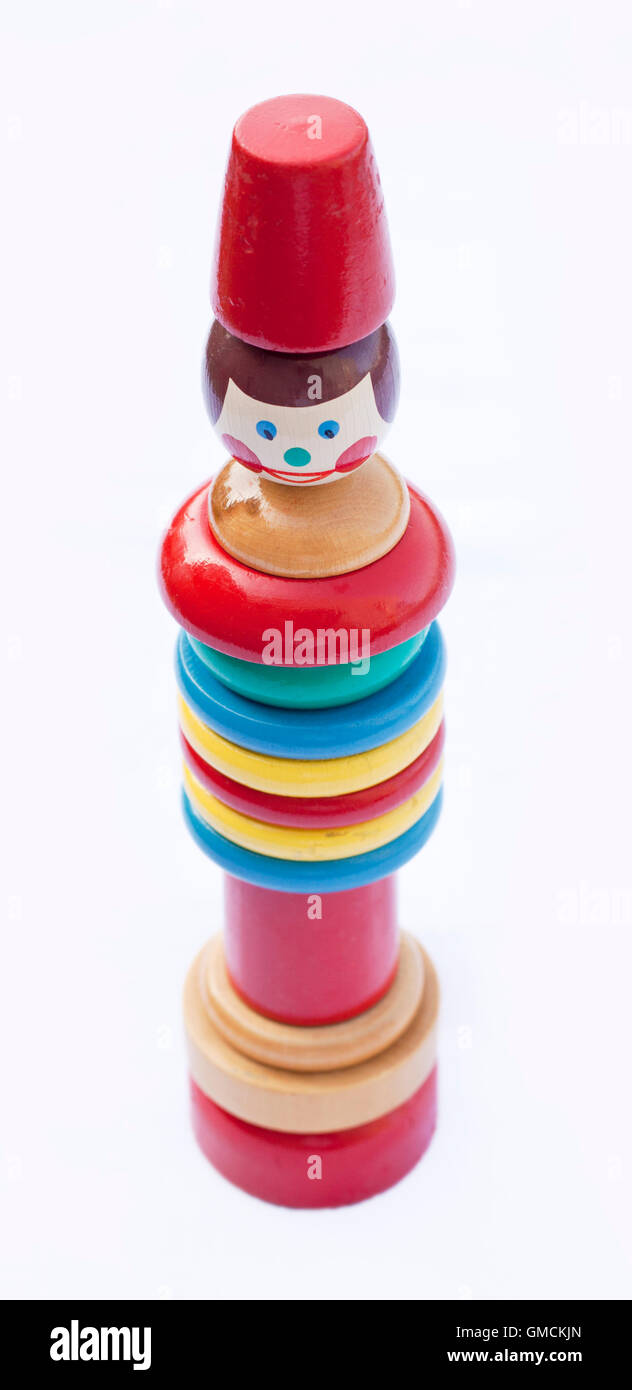 Old stacking clown Stock Photo - Alamy