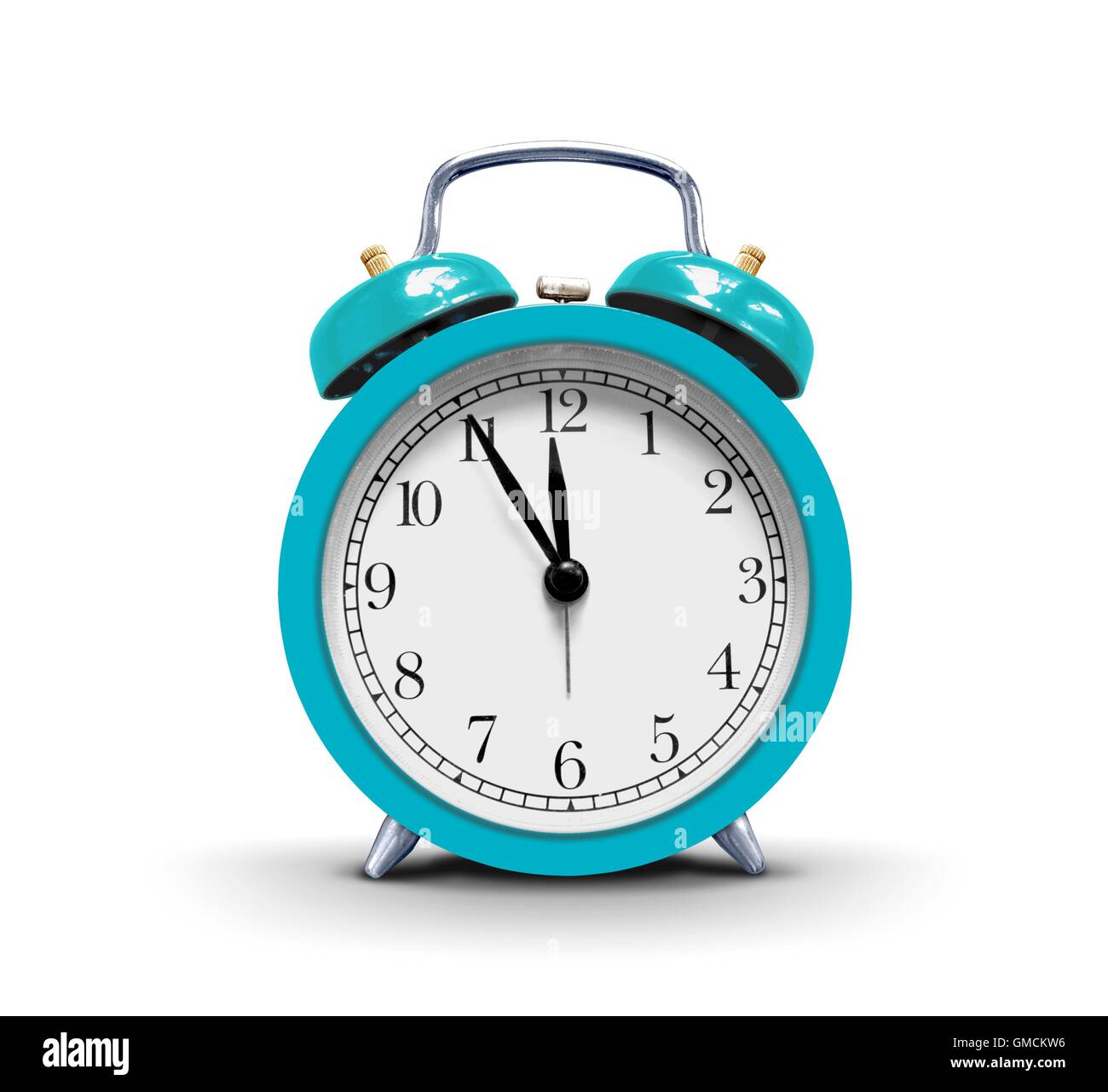 Man waking up clock Cut Out Stock Images & Pictures - Alamy
