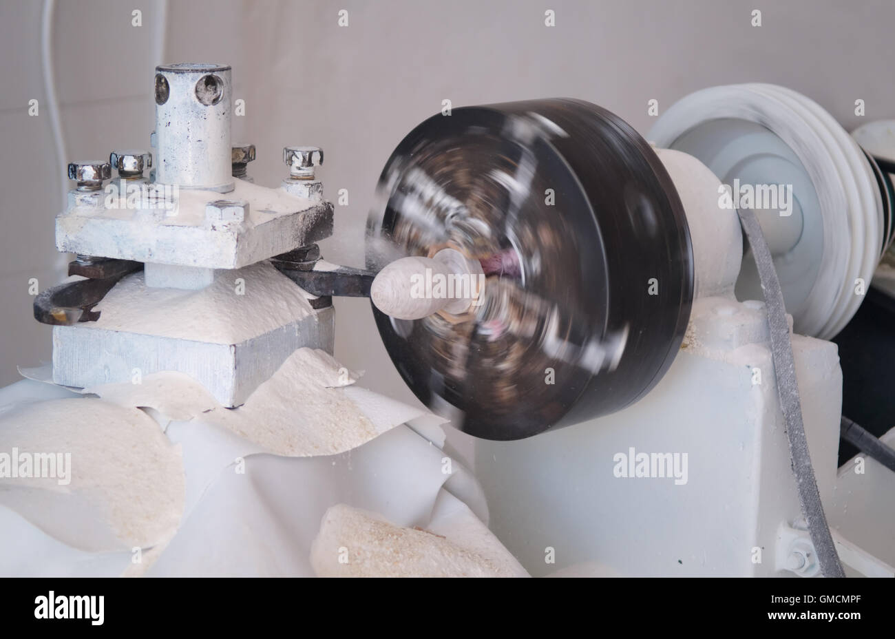 The machine for processing onyx Stock Photo - Alamy