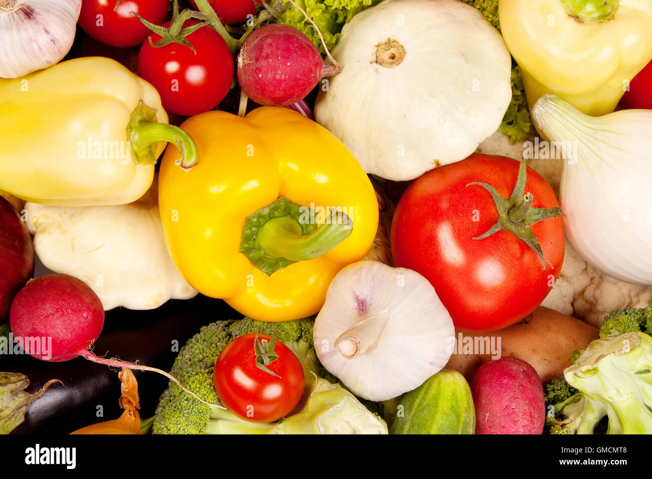 Group of fresh vegetables isolated on white Stock Photo - Alamy