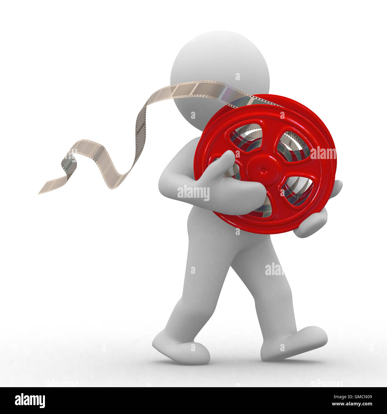 3d film reel Stock Photo - Alamy