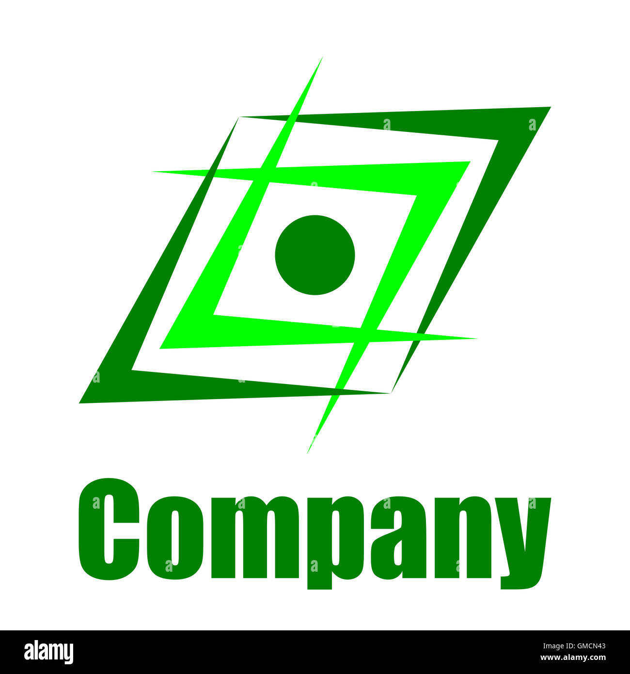 green environmental company logo Stock Photo - Alamy