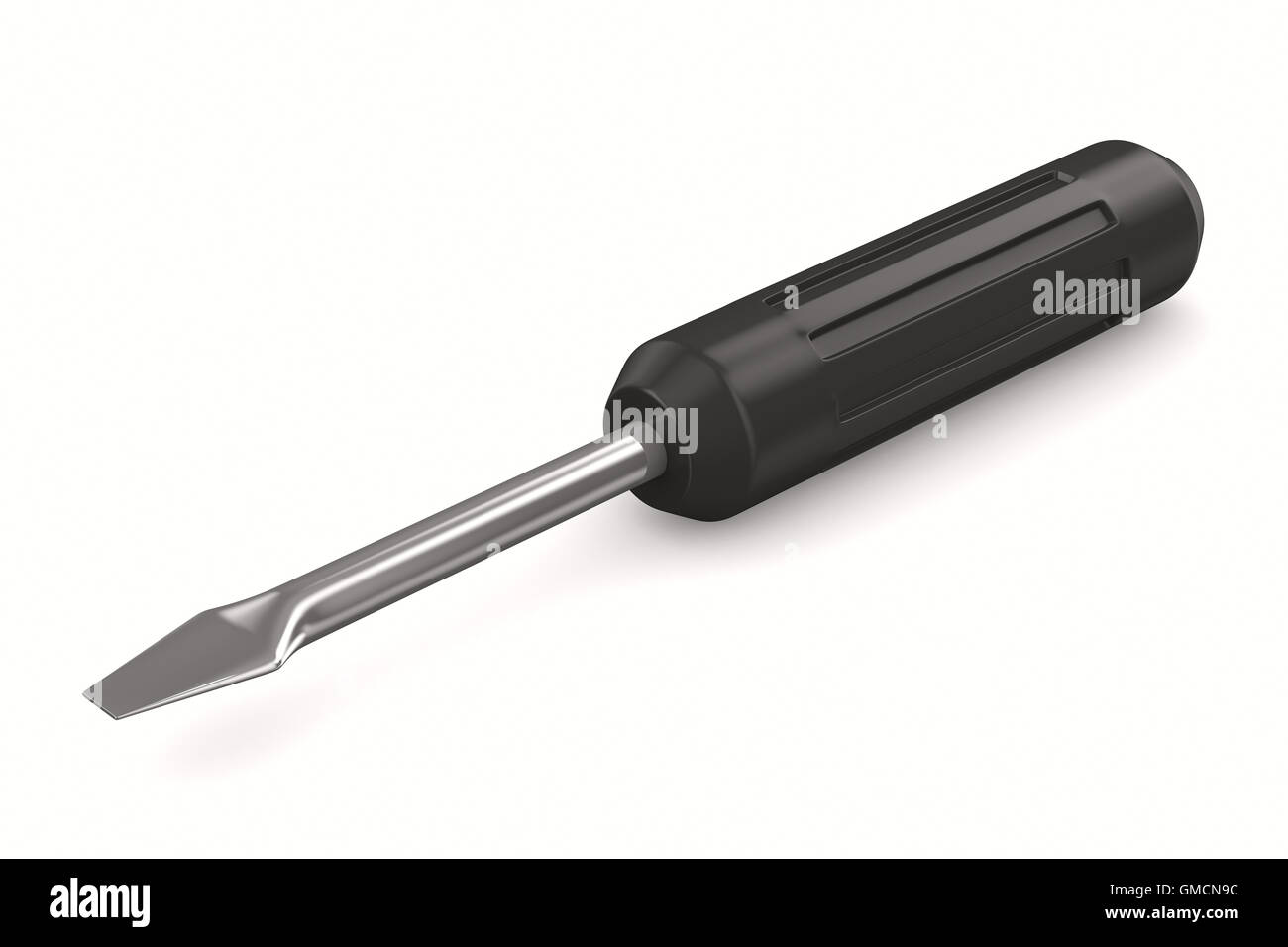 Screwdriver on white background. Isolated 3D image Stock Photo - Alamy