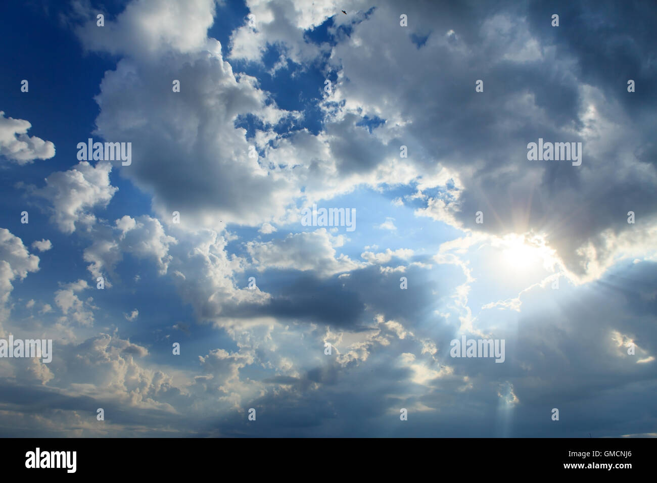 sky with sun Stock Photo - Alamy