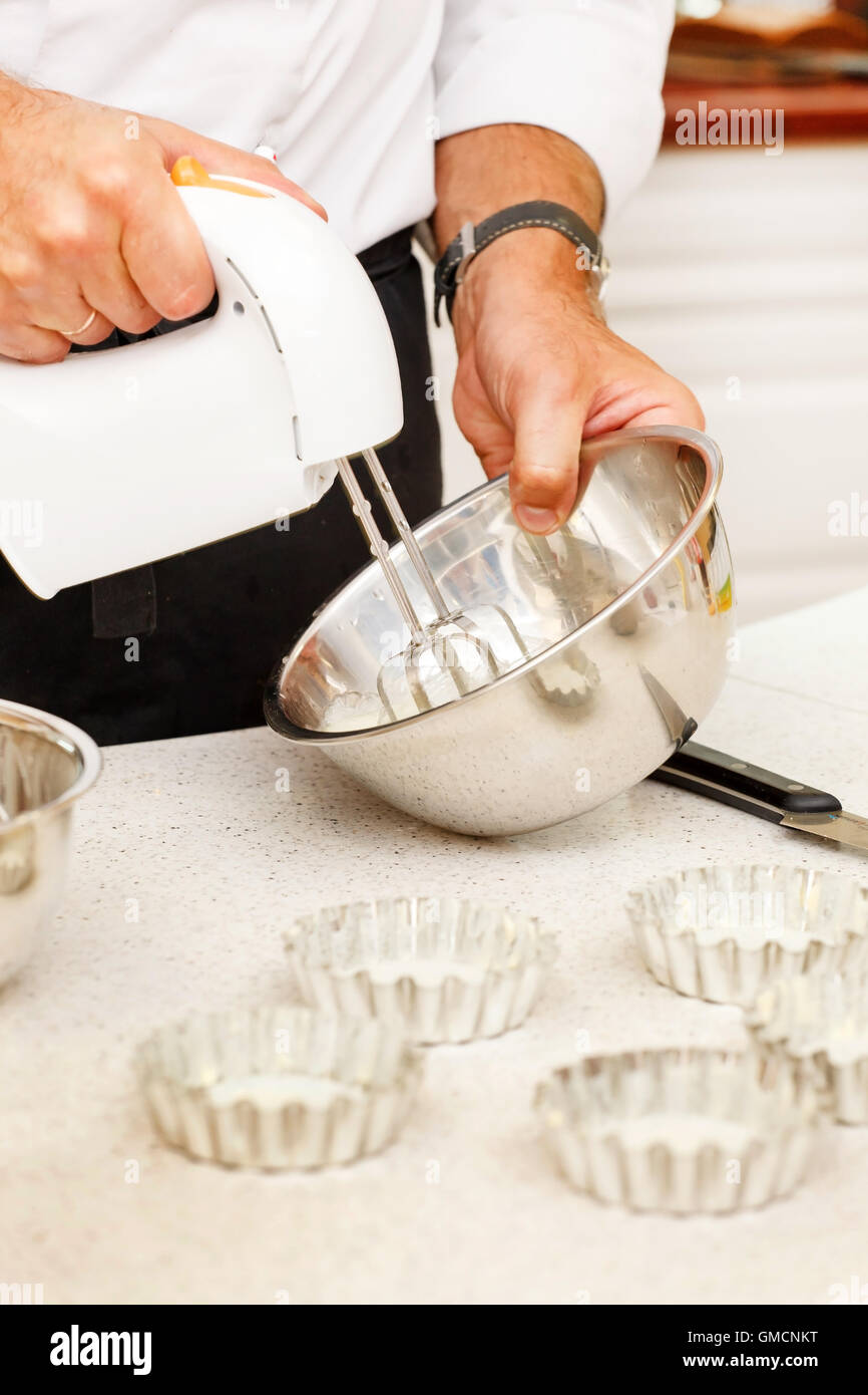 chef with mixer Stock Photo - Alamy