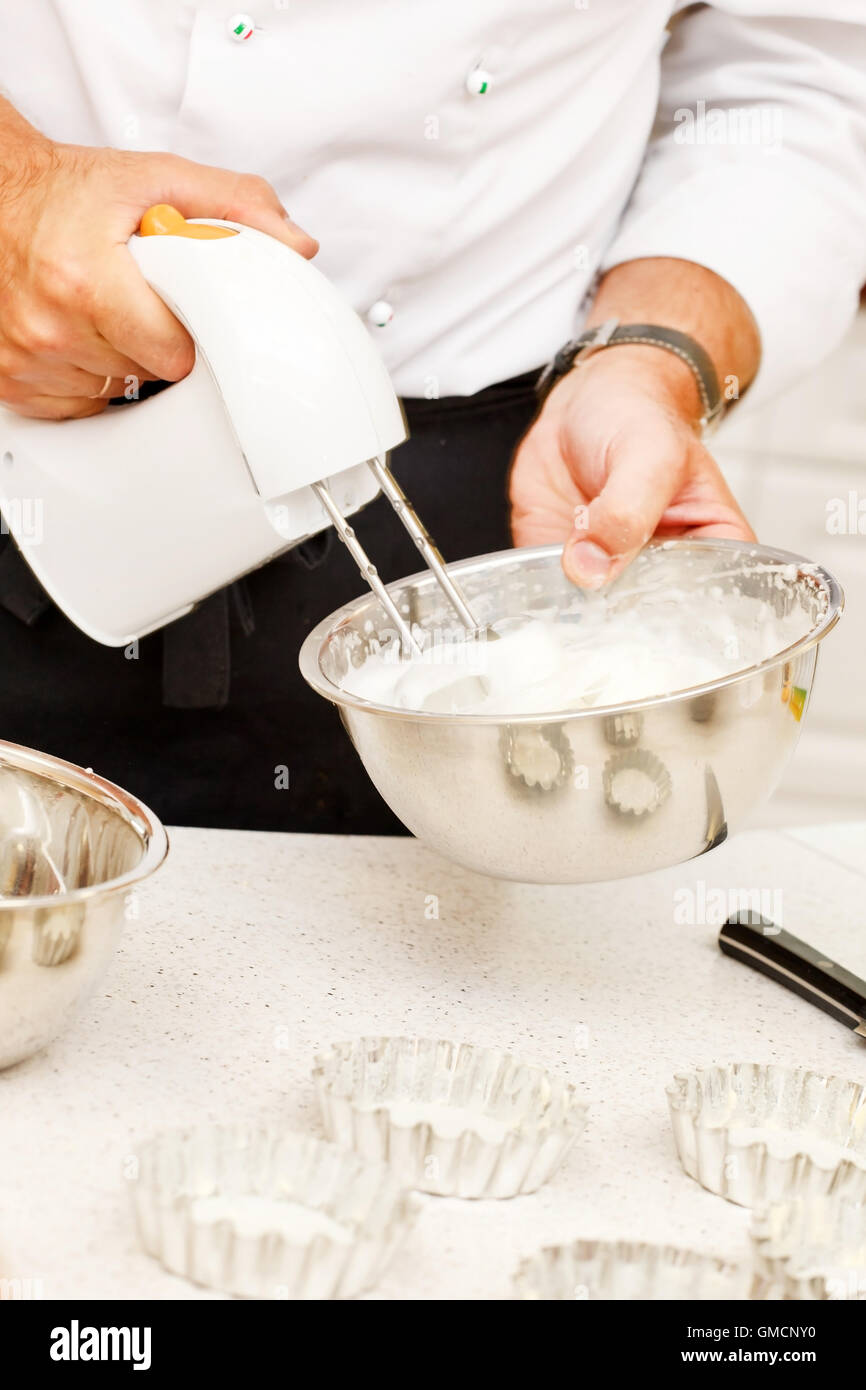 chef with mixer Stock Photo - Alamy