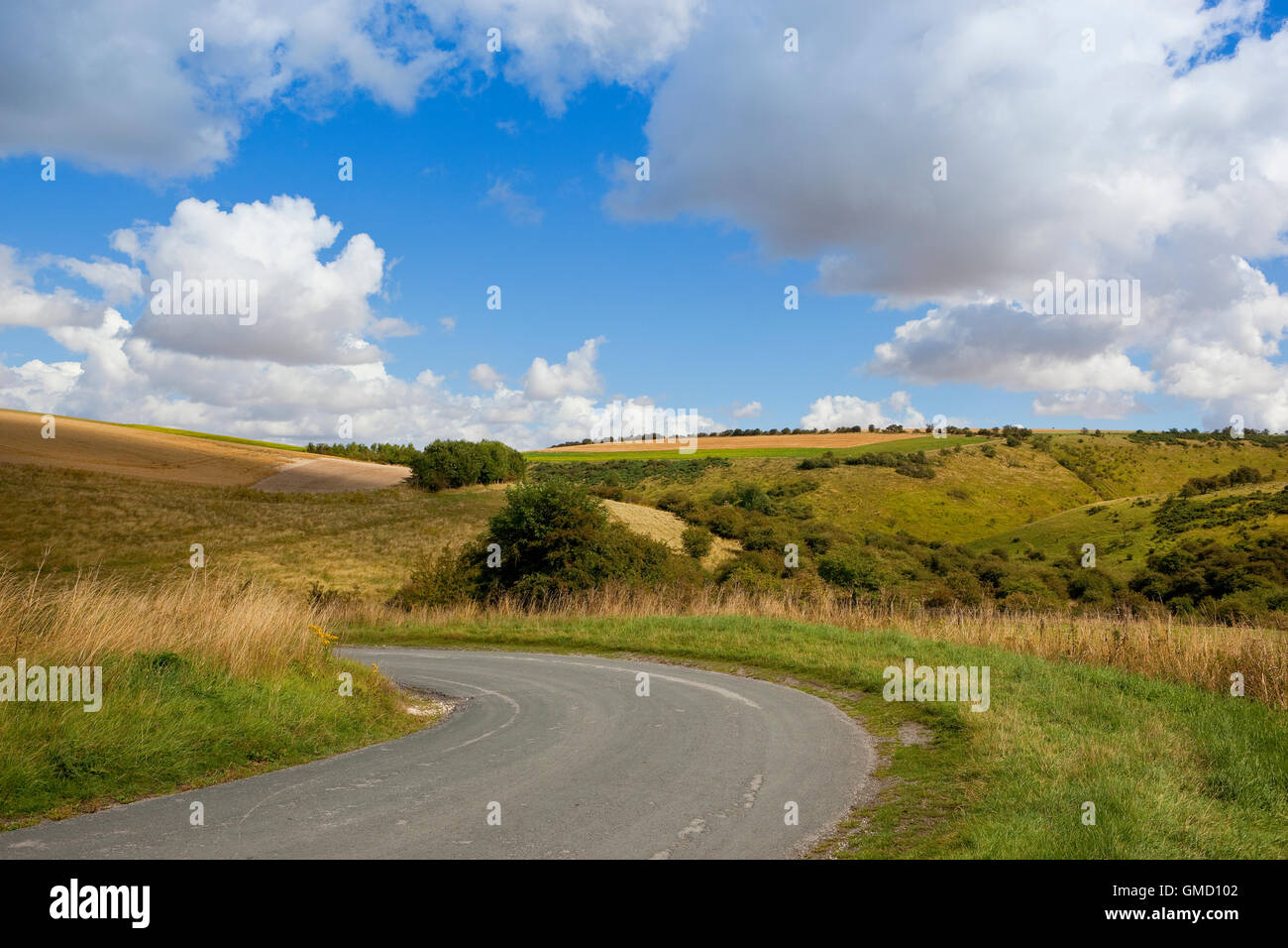 The beautiful landscape of Millington pastures on the Yorkshire wolds ...