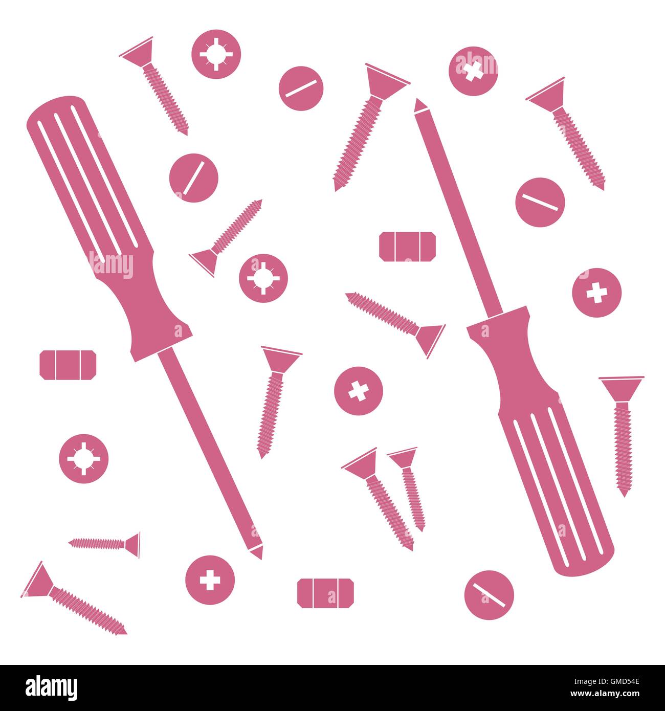 Nice picture of a colored tools on a white background Stock Vector ...