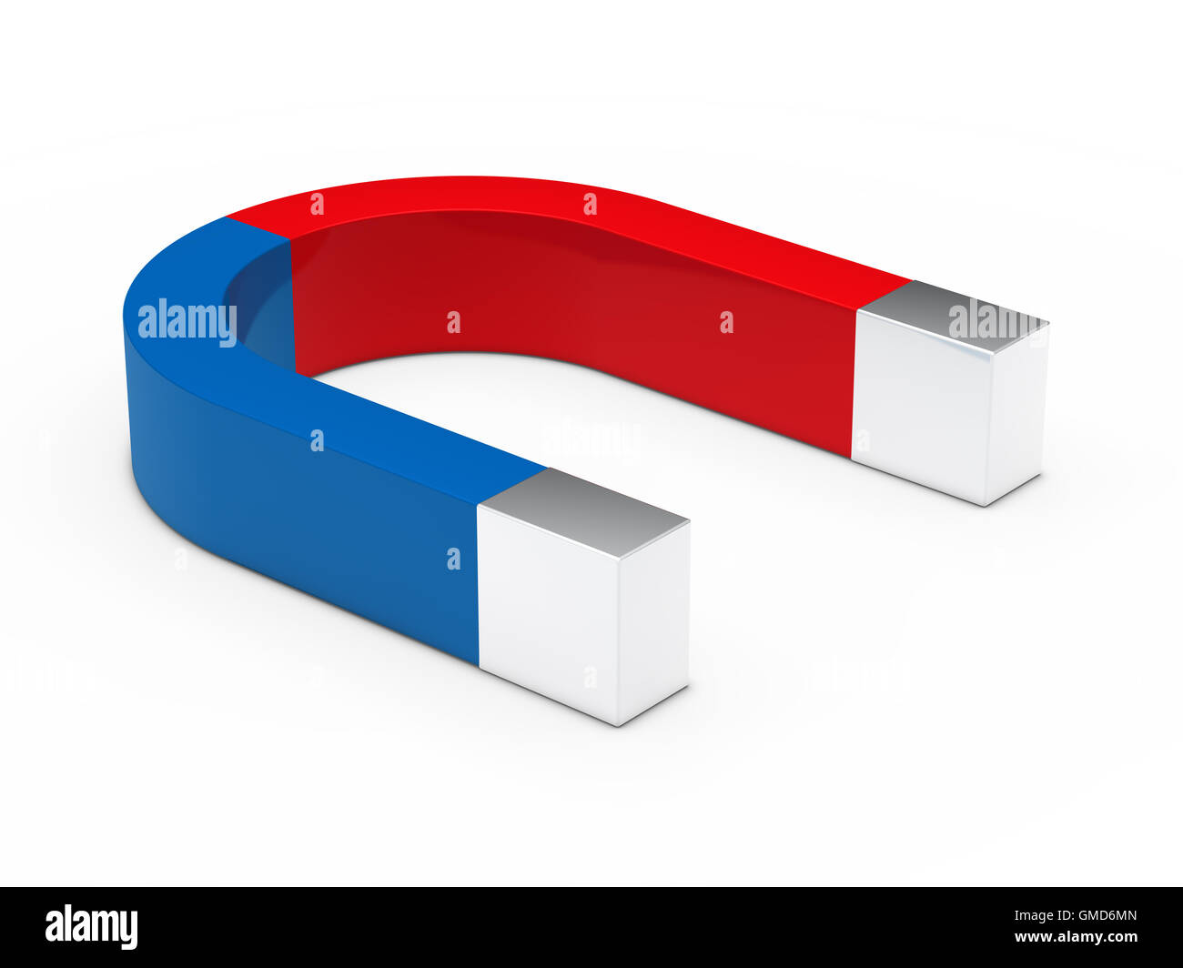 3d magnet red blue Stock Photo - Alamy