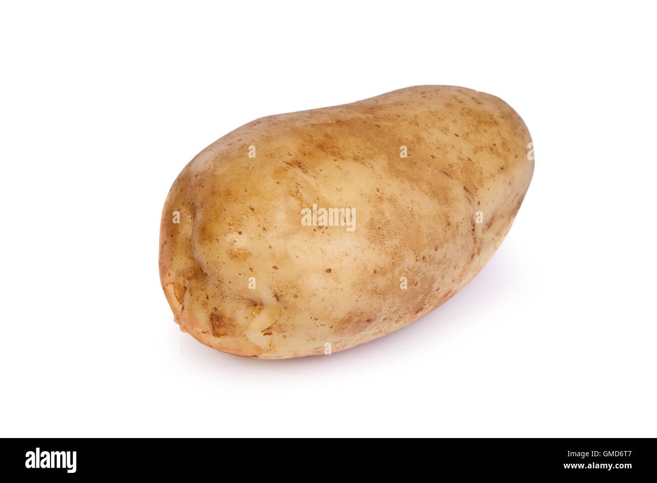 One potato isolated on white Stock Photo - Alamy