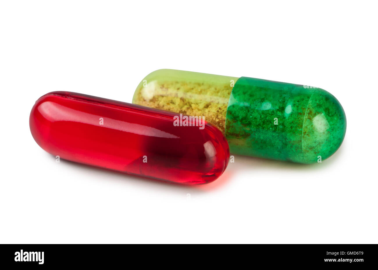 Two pills close up Stock Photo - Alamy