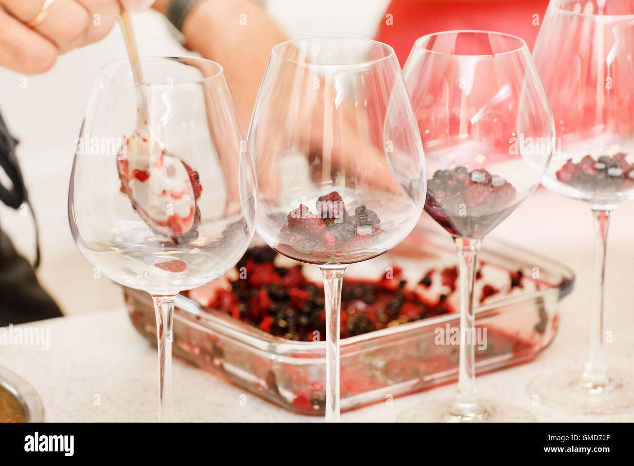 chef making dessert Stock Photo - Alamy