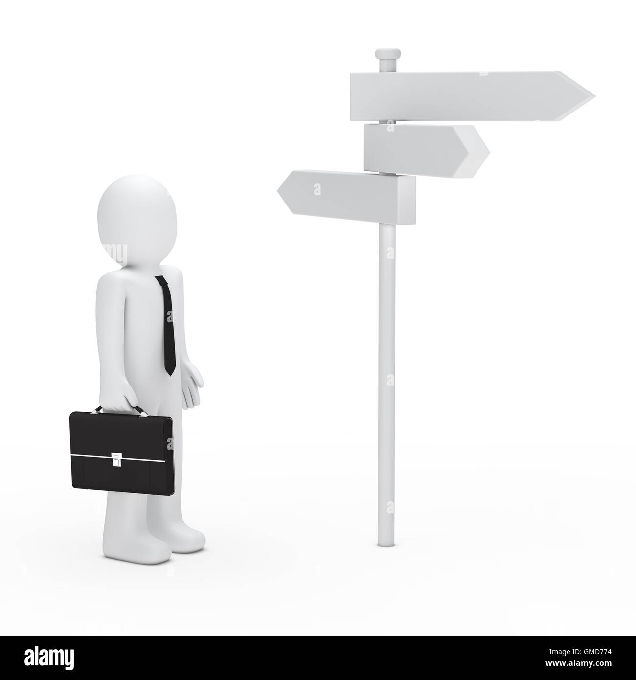 Choice way concept woman Cut Out Stock Images & Pictures - Alamy