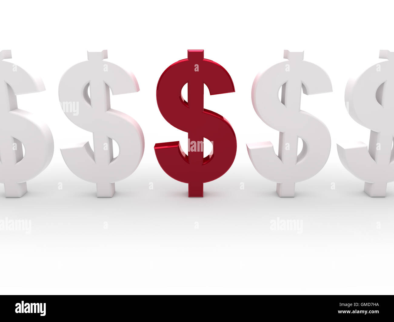 3d dollar red currency Stock Photo - Alamy