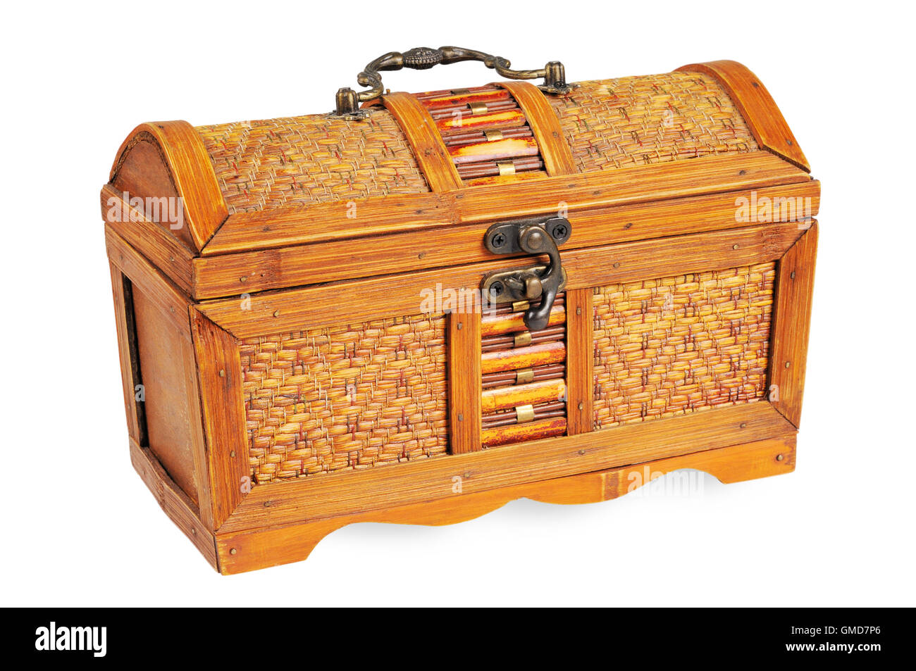 Vintage decorative box with a lock Stock Photo - Alamy