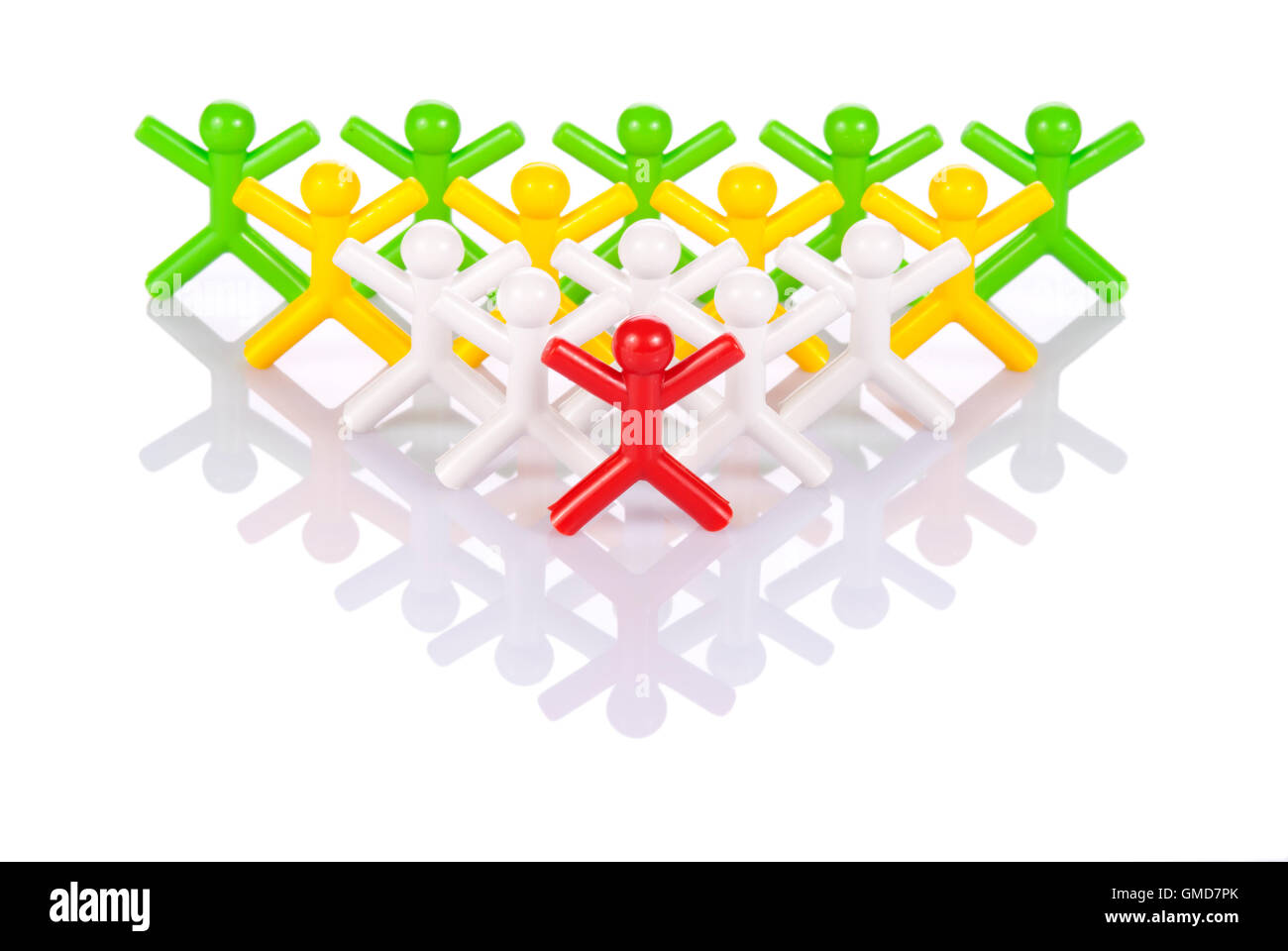 One man leads team Stock Photo - Alamy