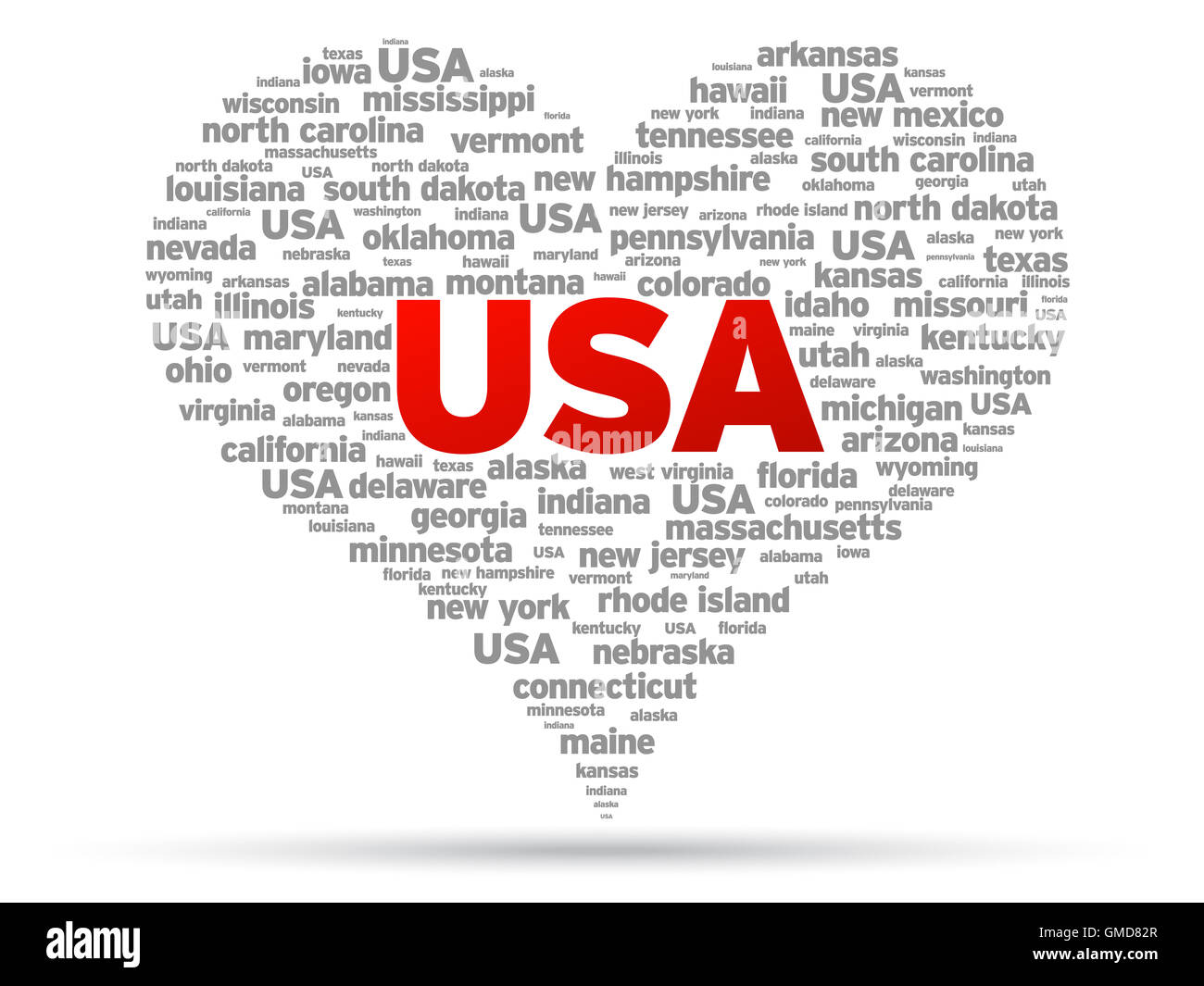 We love usa Cut Out Stock Images & Pictures - Alamy