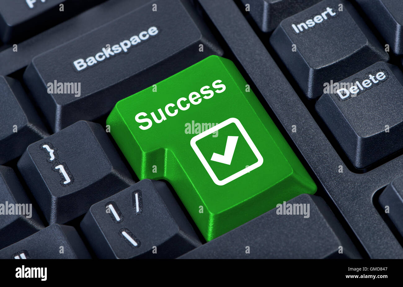 Button keypad success internet concept Stock Photo - Alamy