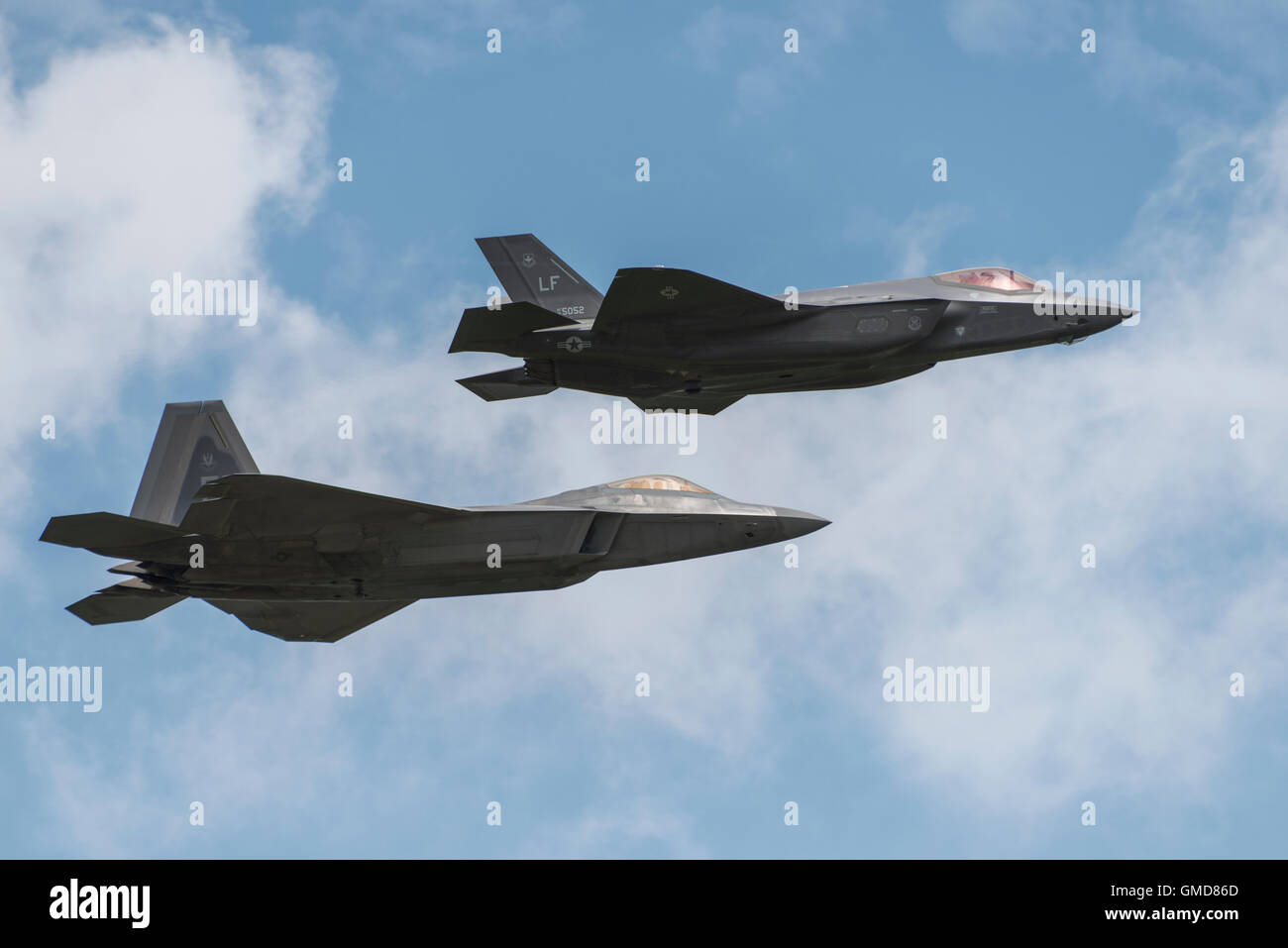 The United States Air Force displays its latest fighter jets at the ...