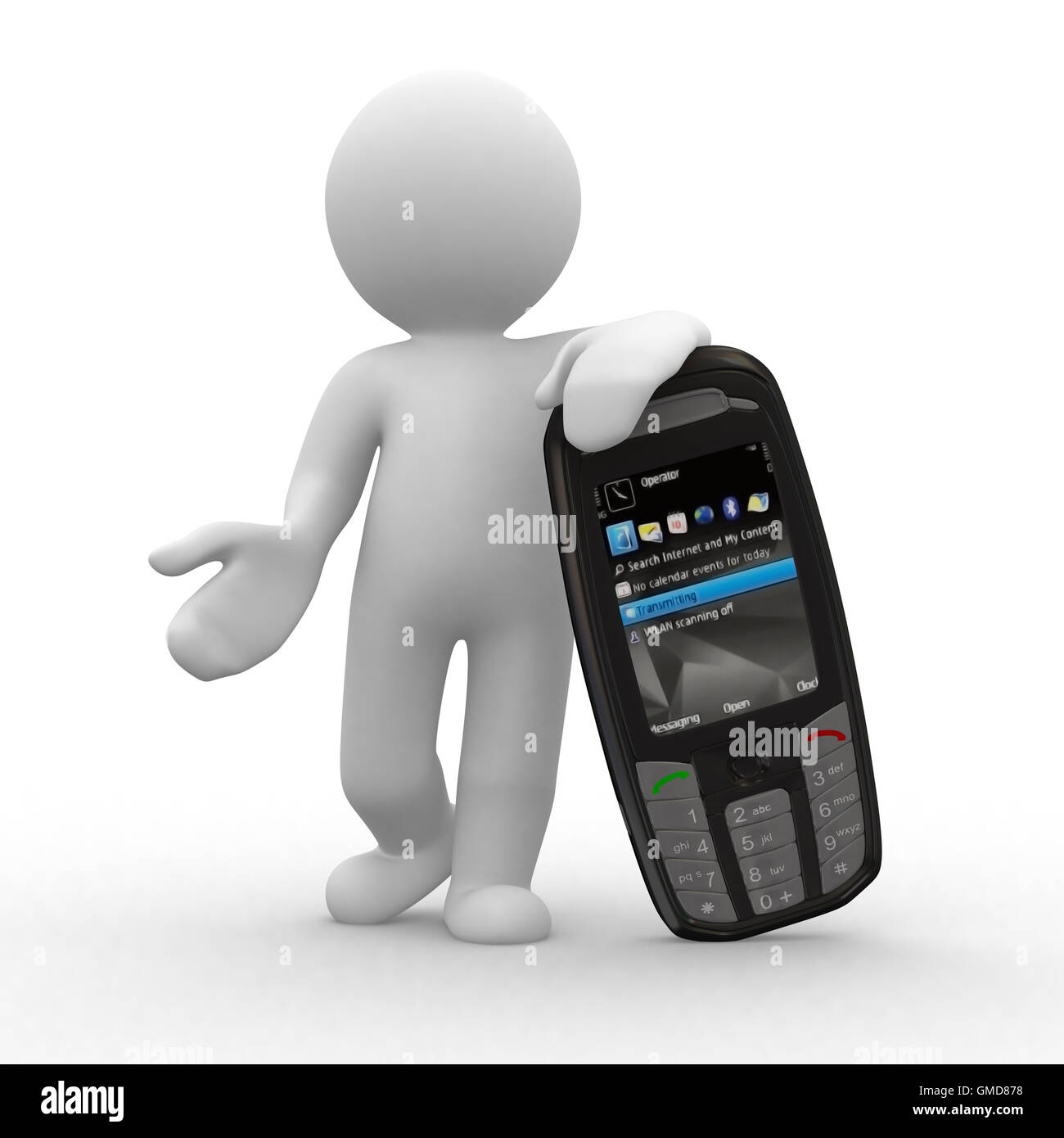 3d human talk mobile phone hi-res stock photography and images - Alamy