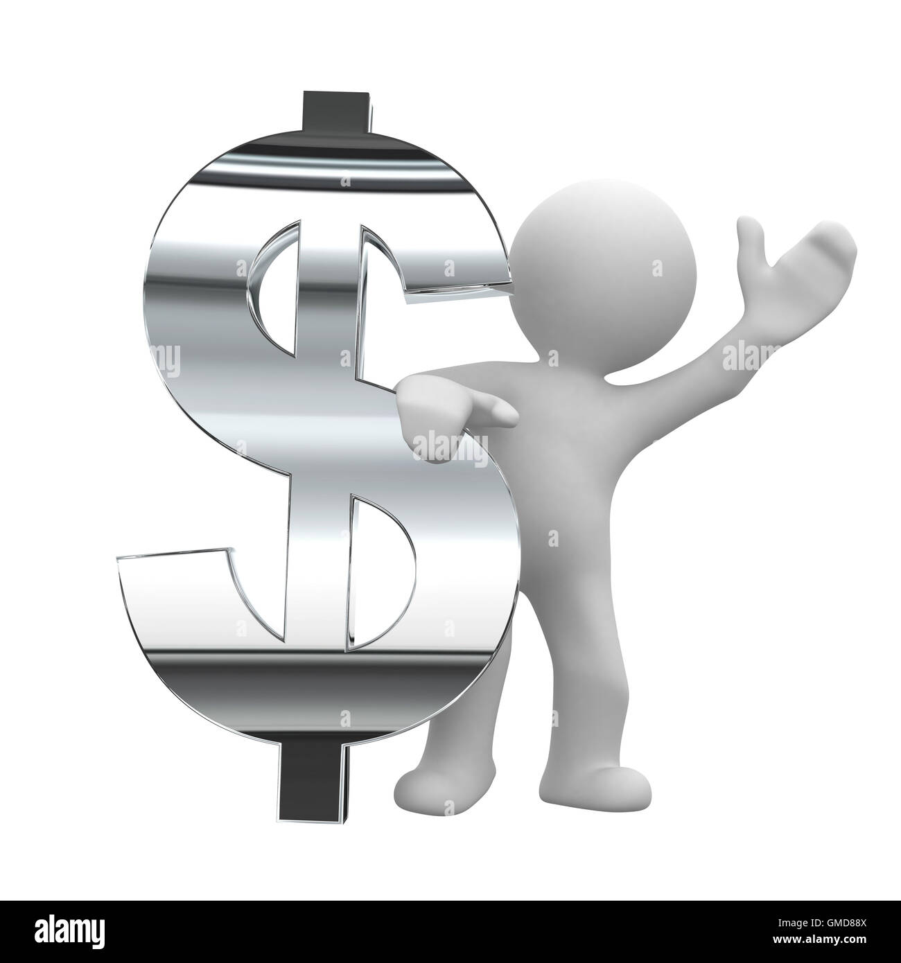 Dollar chrome symbol Stock Photo - Alamy