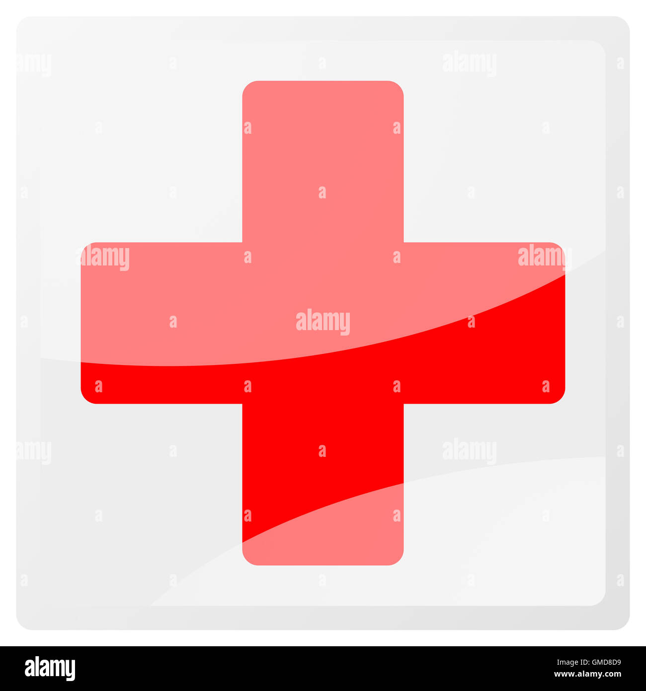 Red glass cross mark symbol hi-res stock photography and images - Alamy