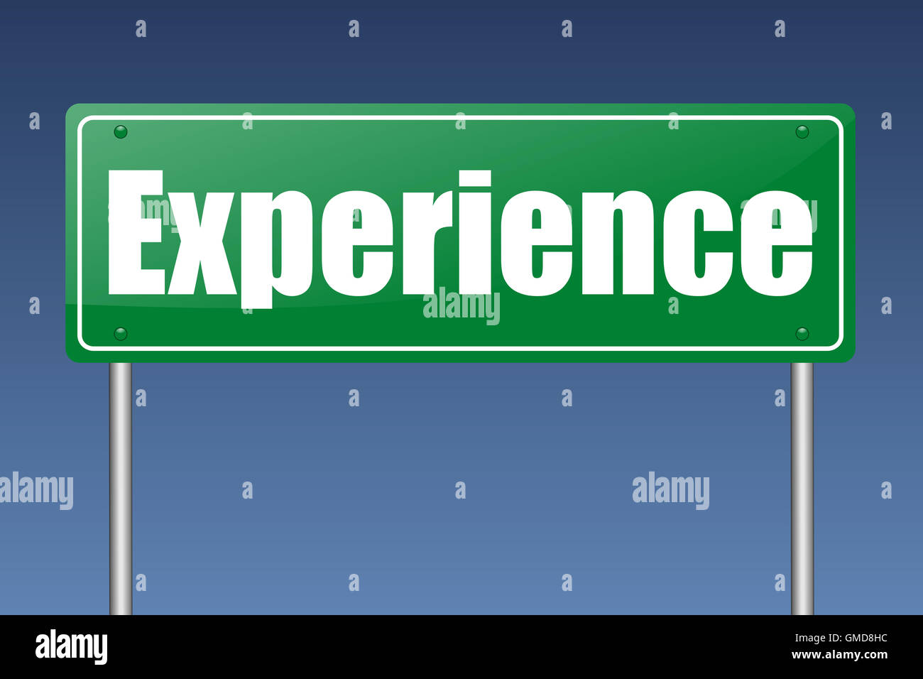 experience traffic sign Stock Photo - Alamy