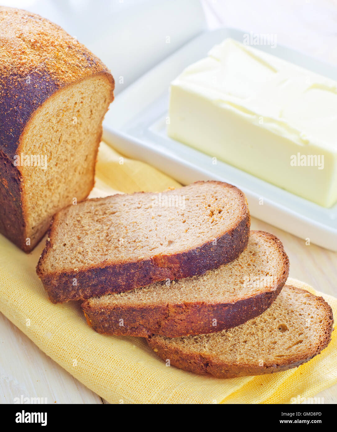 butter and bread Stock Photo - Alamy