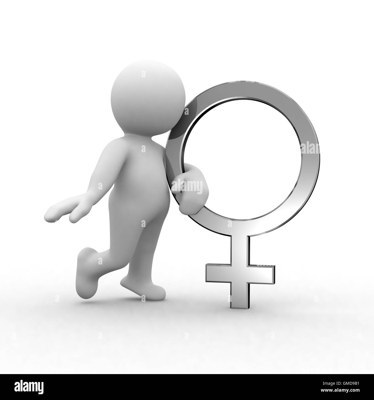 Female metal symbol Stock Photo - Alamy
