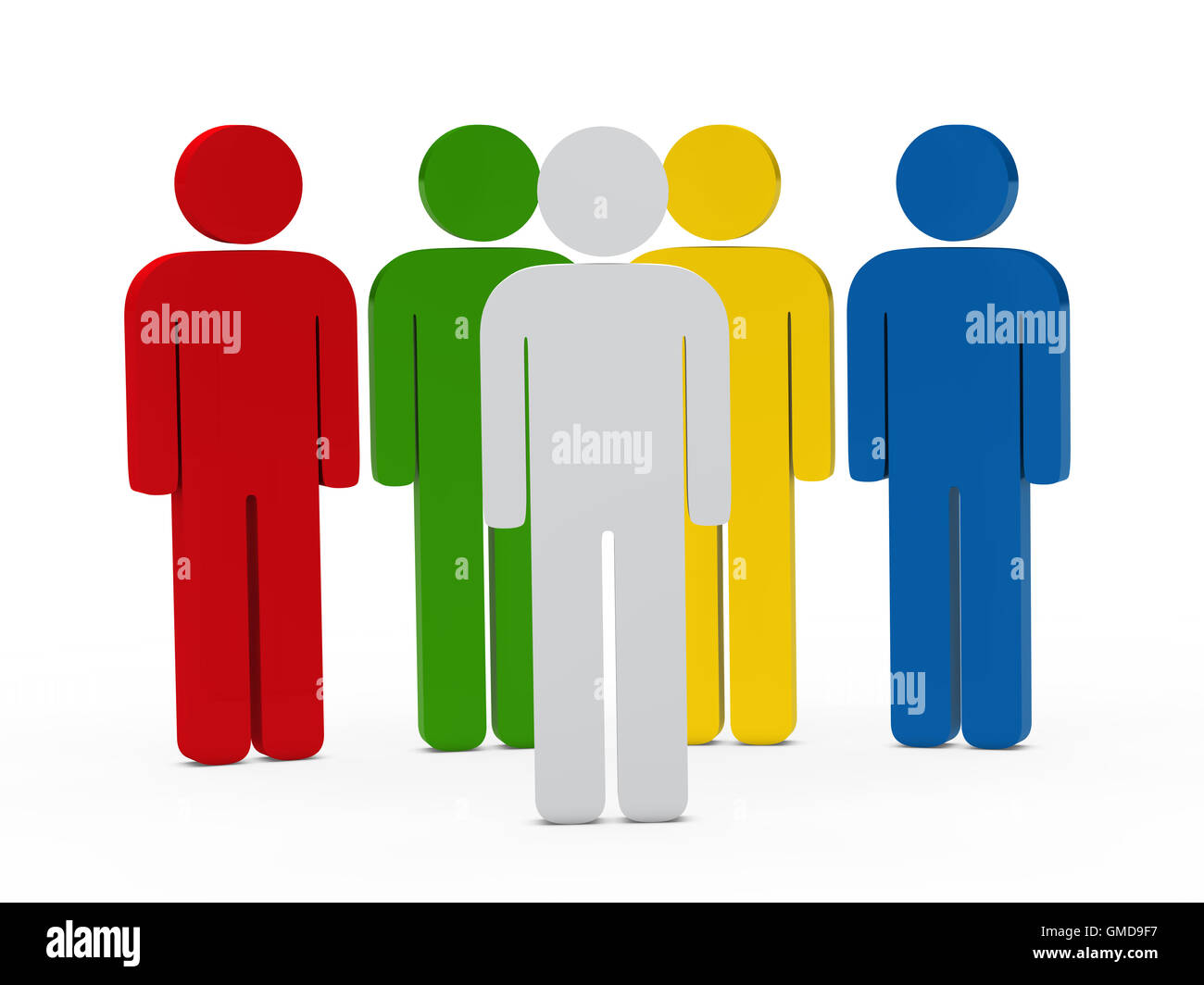 3d colorful team Stock Photo - Alamy