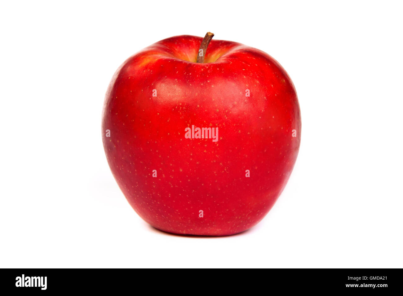 A shiny red apple isolated on white Stock Photo - Alamy