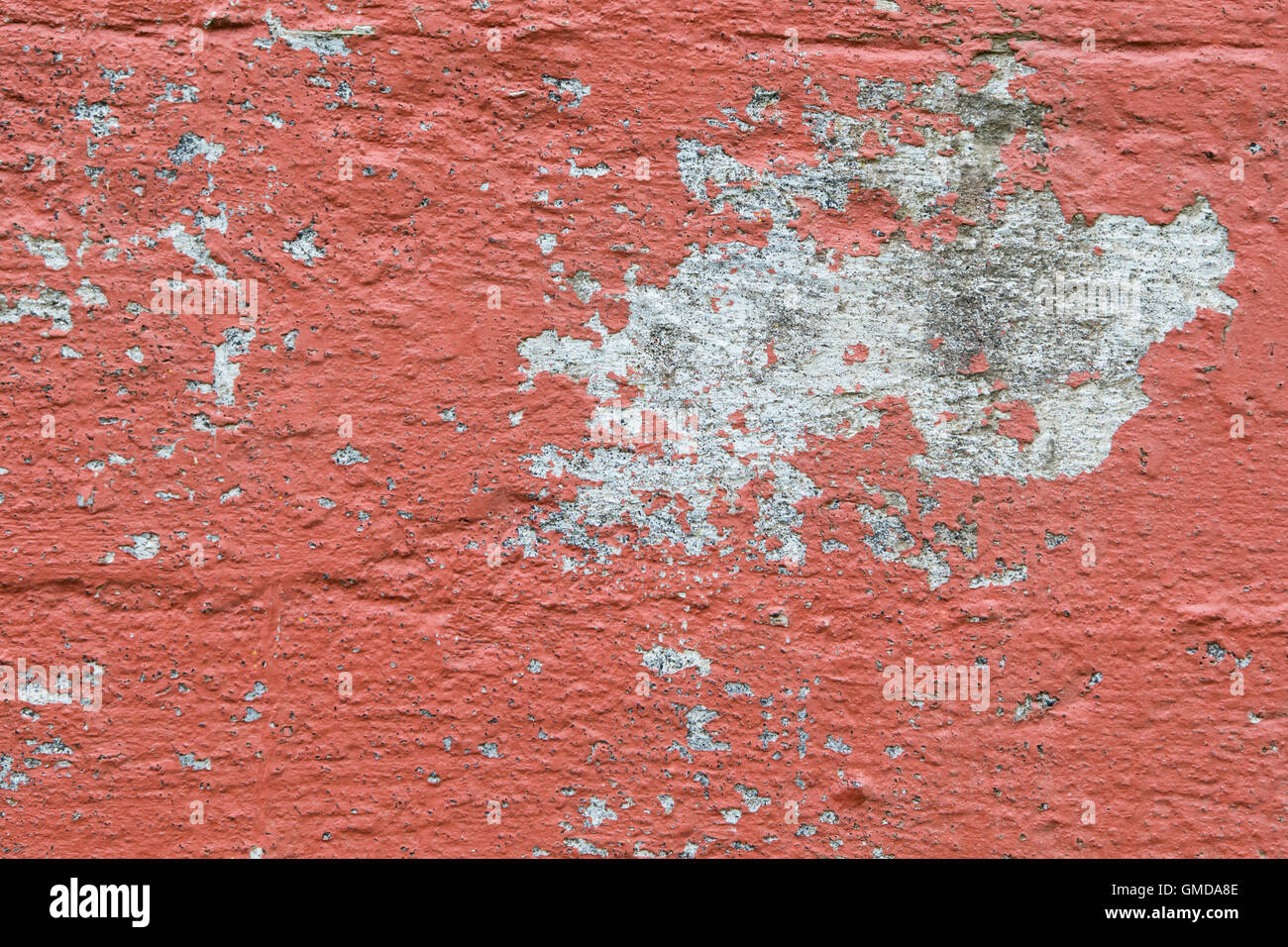 Closeup of chipped paint on old red wall Stock Photo - Alamy