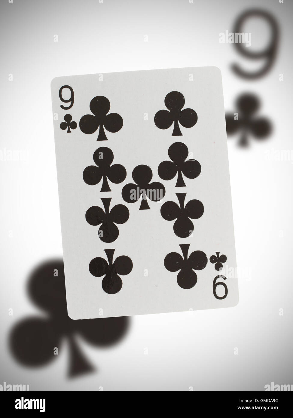 Playing card, nine Stock Photo - Alamy